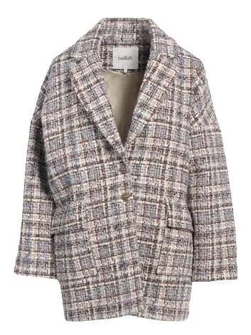 Ba&sh Single-breasted Tweed Coat - Beige