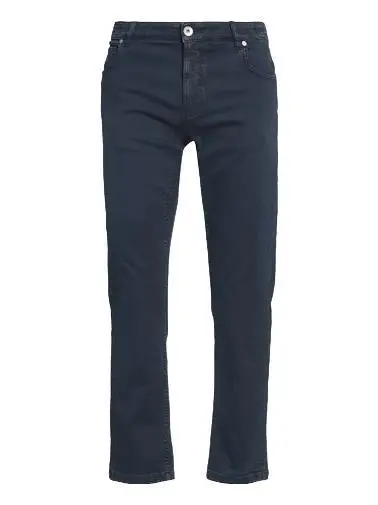 Eleventy Cotton-elastane Straight-leg Jeans - Navy