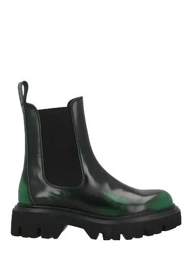 MSGM Leather Ankle Boots - Black