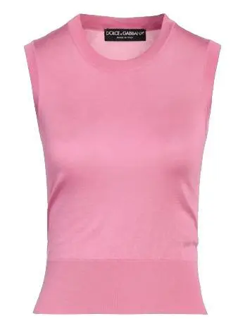 Dolce & Gabbana Sleeveless Silk Sweater - Pink