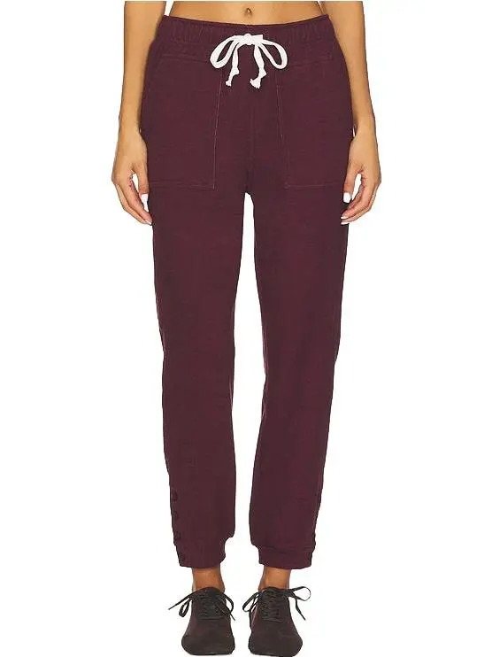 BOBI Button Jogger Pant - Port