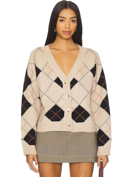 ALL THE WAYS Sara Argyle Cardigan - Nude Multi