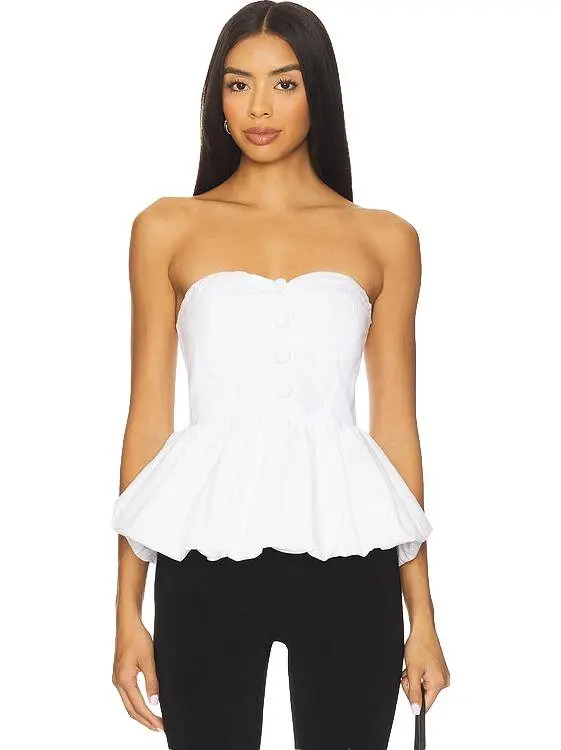 MAUDE CLUB Wyatt Top - White
