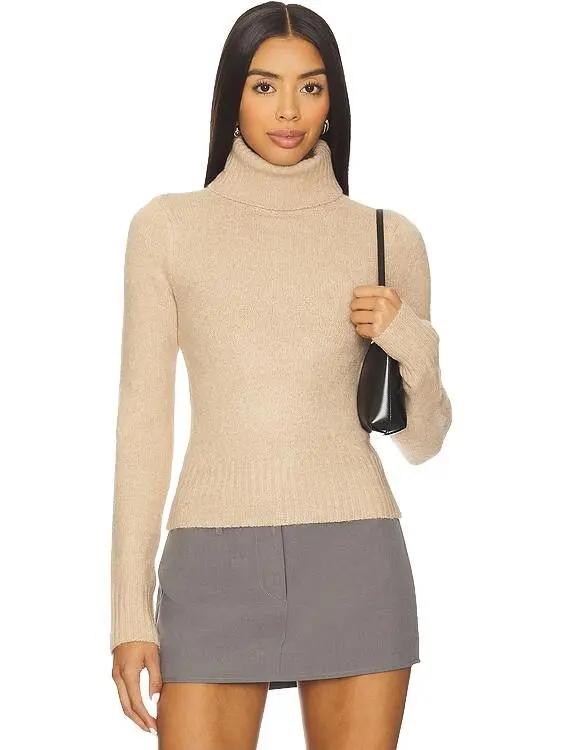 ALL THE WAYS Layla Turtleneck Sweater - Oatmeal