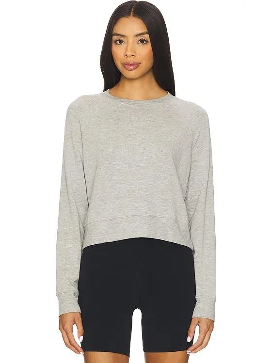 Splits59 Brooks Fleece Long Sleeve Sweatshirt - Heather Grey