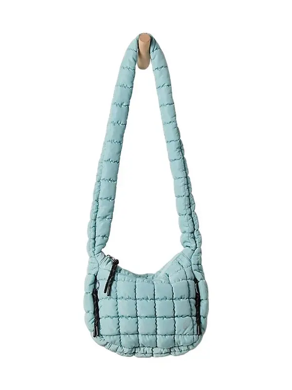 Free People Quilted Carryall Sling Bag - Sterling