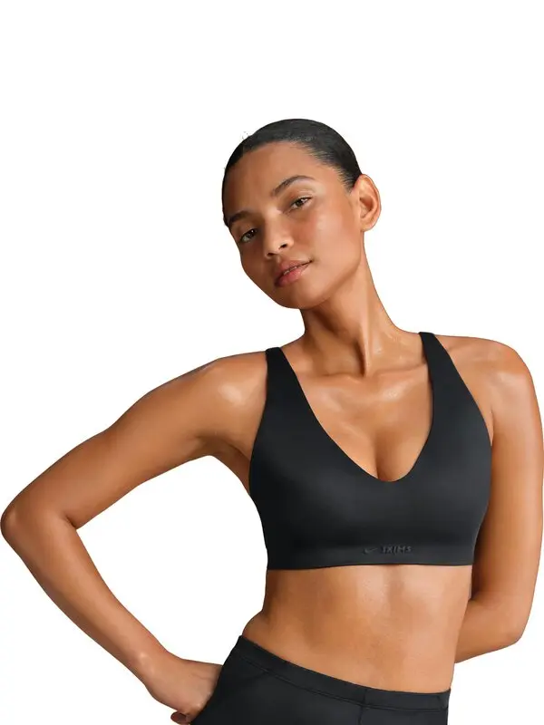 Nike Skims Shine V-neck Bra - Black