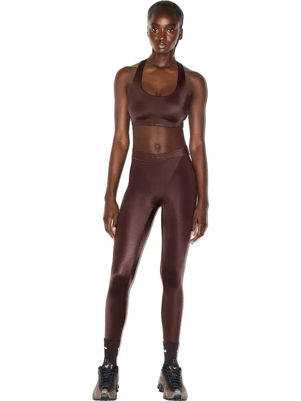 Nike Skims Shine High-waisted V-panel 26" Leggings - Brown