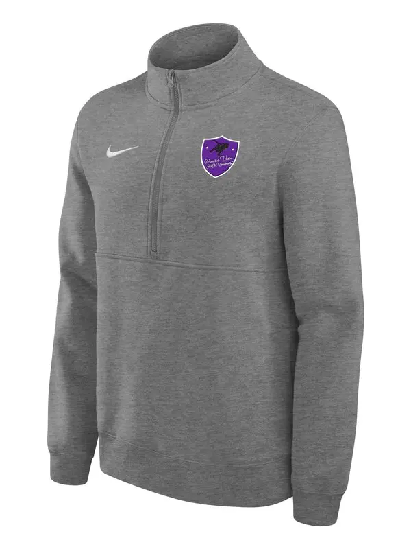 Nike College Club Fleece 1/4 Zip Top - Grey