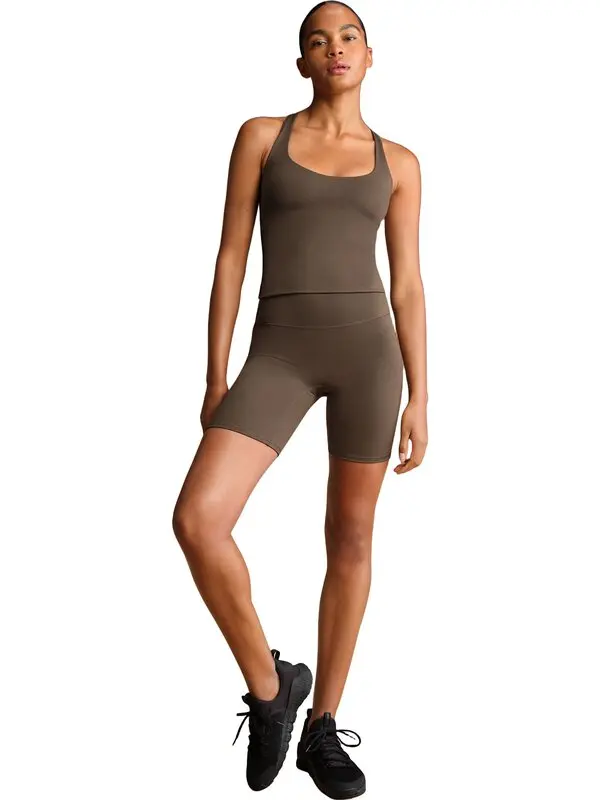 Nike Skims Matte High-waisted 5" Biker Shorts - Brown