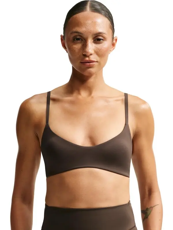 Nike Skims Matte Micro-scoop Bra - Brown