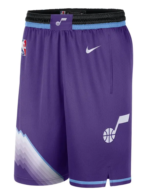 Nike Utah Jazz Icon Edition 2025/26 Dri-fit Nba Swingman Shorts - Purple
