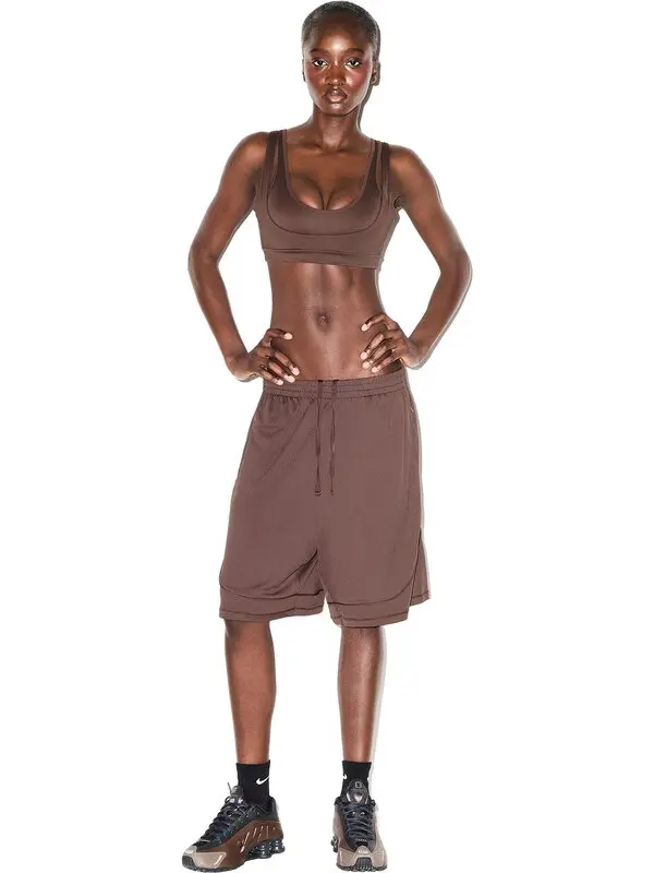 Nike Airy Relaxed Shorts - Brown