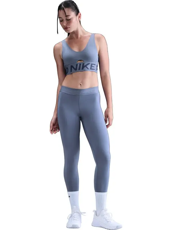 Nike Pro Mid-rise Full-length Leggings - Blue