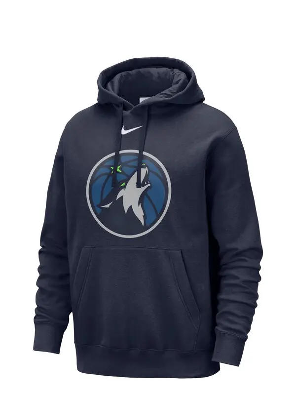 Nike Minnesota Timberwolves Club Nba Pullover Hoodie - Blue