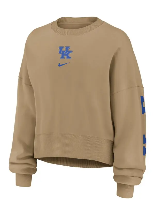 Nike Kentucky Phoenix College Pullover Crew - Brown