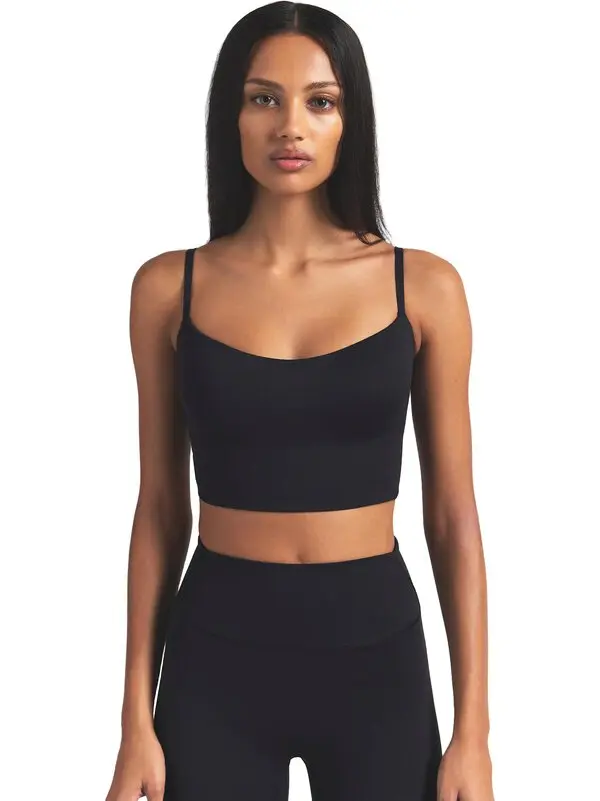 Nike Skims Matte Cami Longline Bra - Black