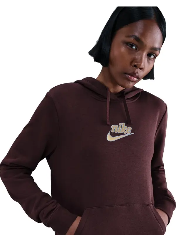 Nike Sportswear Club Pullover Fleece Hoodie - Red