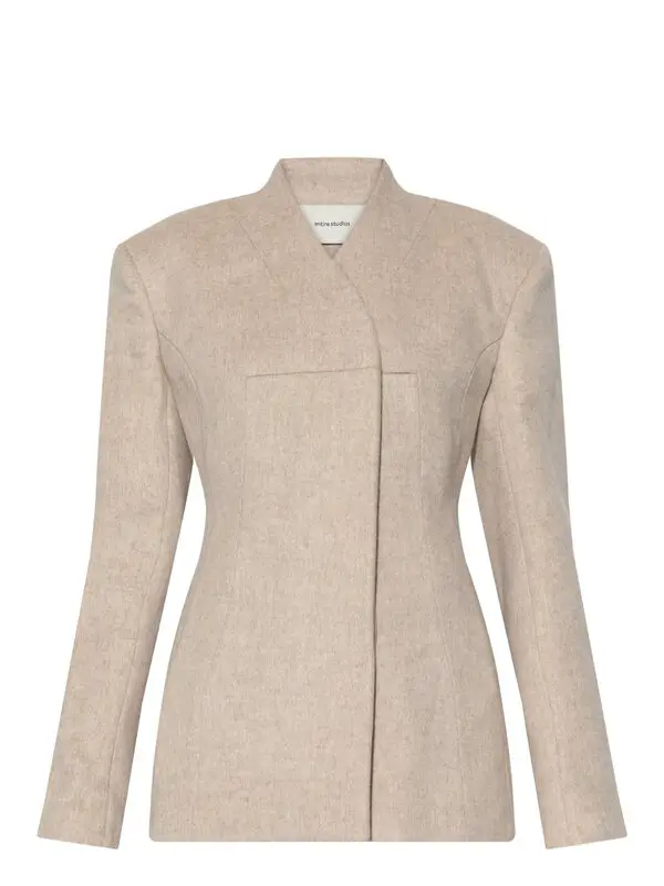 ENTIRE STUDIOS Wool Blazer - Beige