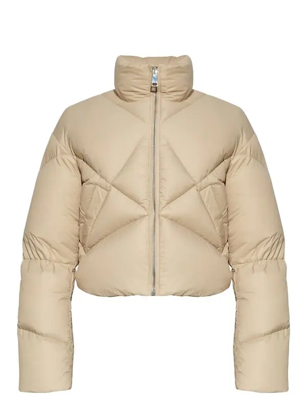 Khrisjoy Insulated Jacket With Stand-up Collar - Beige