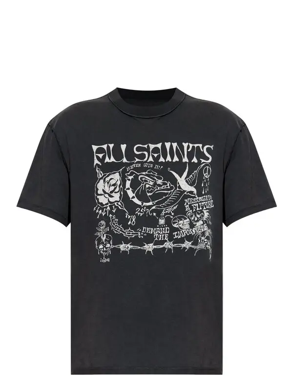 ALLSAINTS T-shirt 'chingford - Black