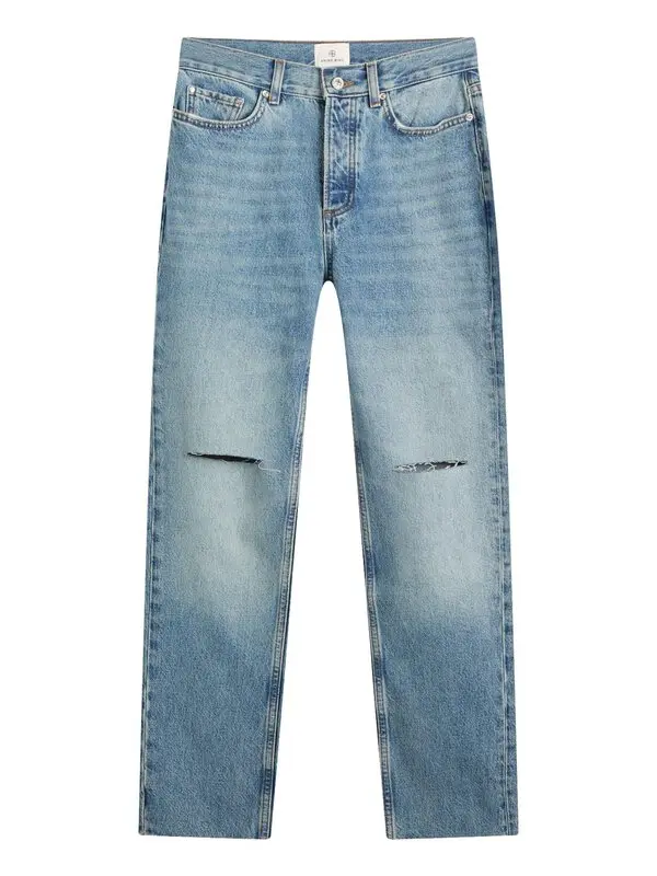 ANINE BING Bruno Destructed Jeans - Vintage Blue
