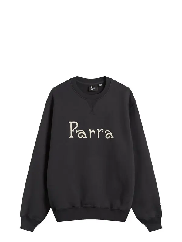 PARRA Weird Trad Logo Crew Sweatshirt - Dark Navy