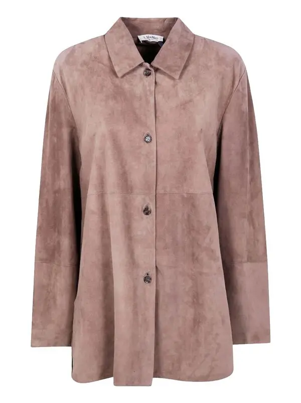 Max Mara Estate Lambskin Jacket - Beige