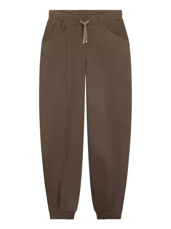 BOSS Panelled Drawstring Trousers - Brown