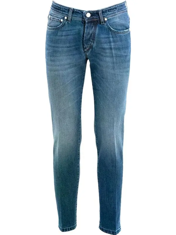 BARBA NAPOLI Stretch-cotton Jeans - Blue