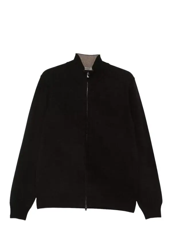 Corneliani Zip-up Cardigan - Black