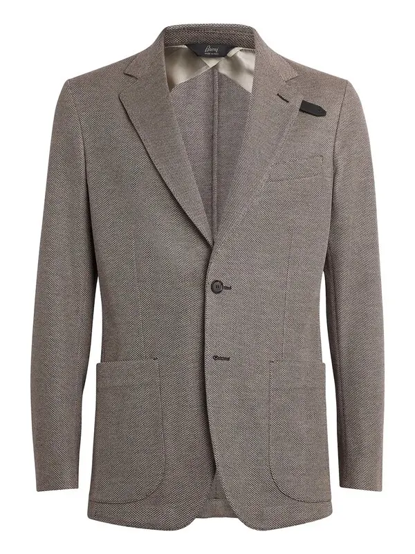 Brioni Silk-wool Single-breasted Blazer - Grey