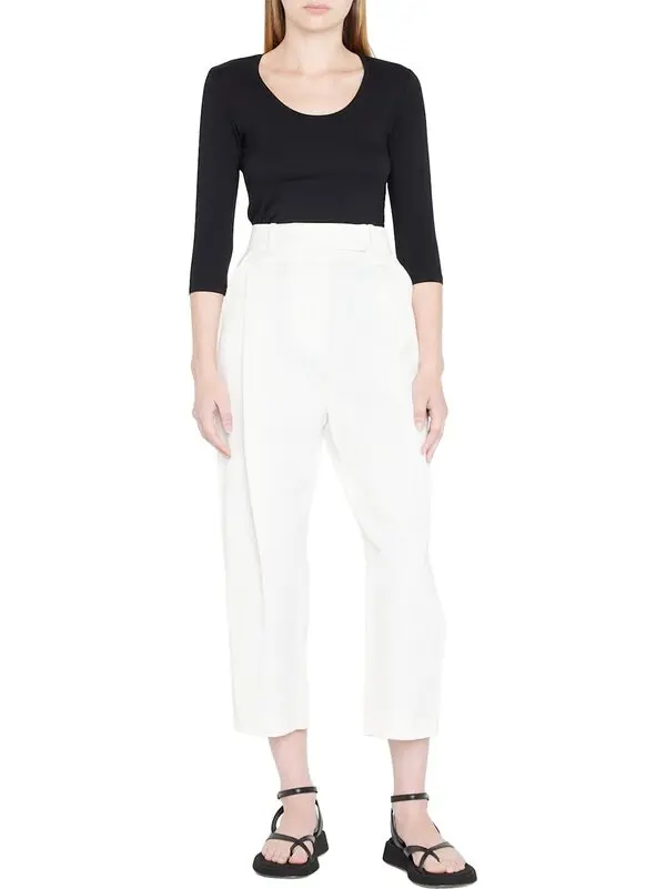 Majestic Filatures 3/4-sleeve Scoop-neck Tee - Noir
