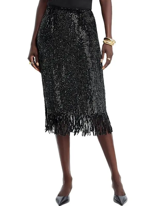 Kobi Halperin Raella Sequin Skirt - Black