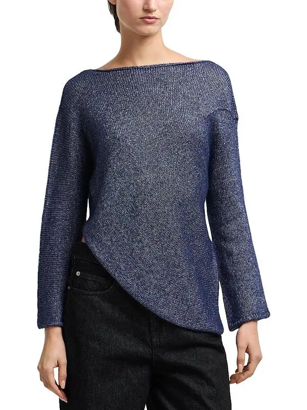 Emporio Armani Boat Neck Sweater - Solid Dark