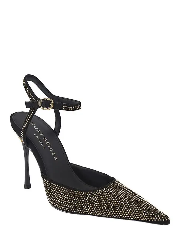 Kurt Geiger Mayfair Pointed Pumps - Charcoal