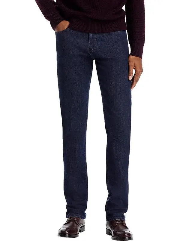 Canali Stretch Regular Fit Jeans - Dark Blue