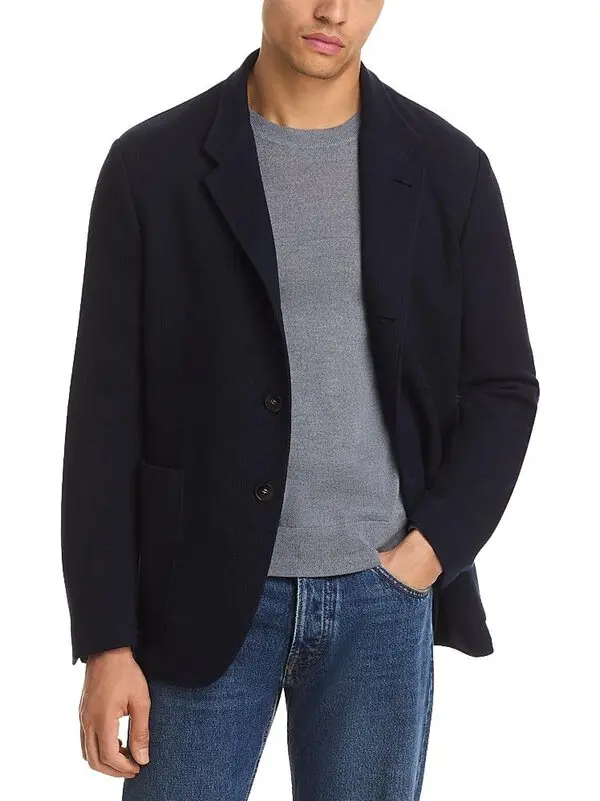 Canali Knit Blazer - Navy