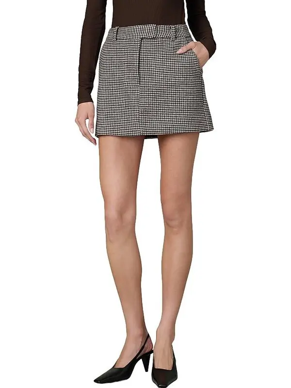 Joe's Jeans Tailored Mini Skirt - Black/chocolate