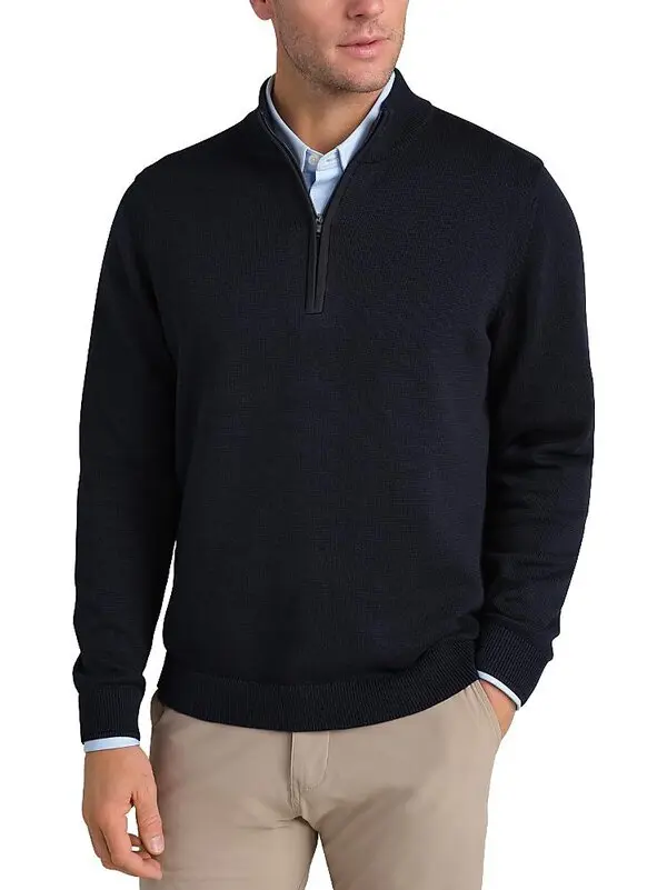 RHONE Quarter Zip Sweater - True Navy