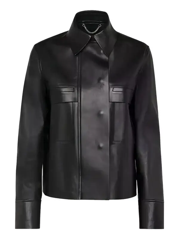 FERRAGAMO Leather Jacket - Black