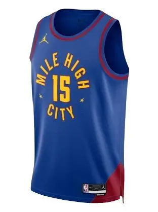 JORDAN Nba Denver Nuggets Nikola Jokic Statement Edition Jersey - Blue/yellow