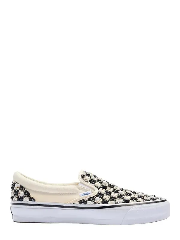 VANS Classic Slip-on Pearl Embellished Checkerboard - Black/white