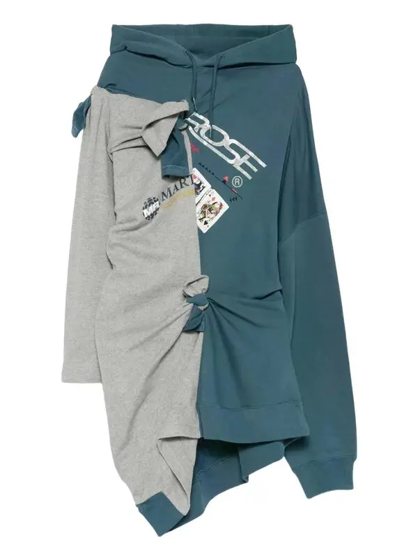 Martine Rose Graphic-print Hoodie - Grey