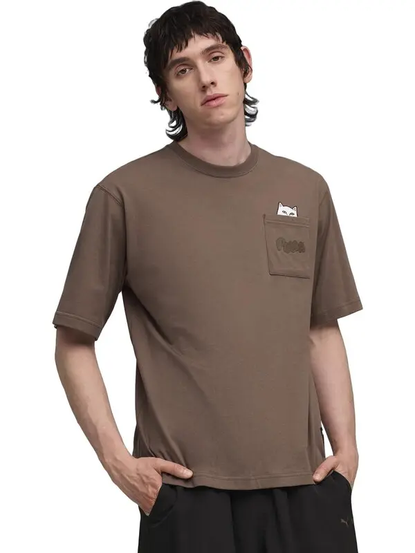 PUMA X Ripndip Pocket T-shirt - Brown