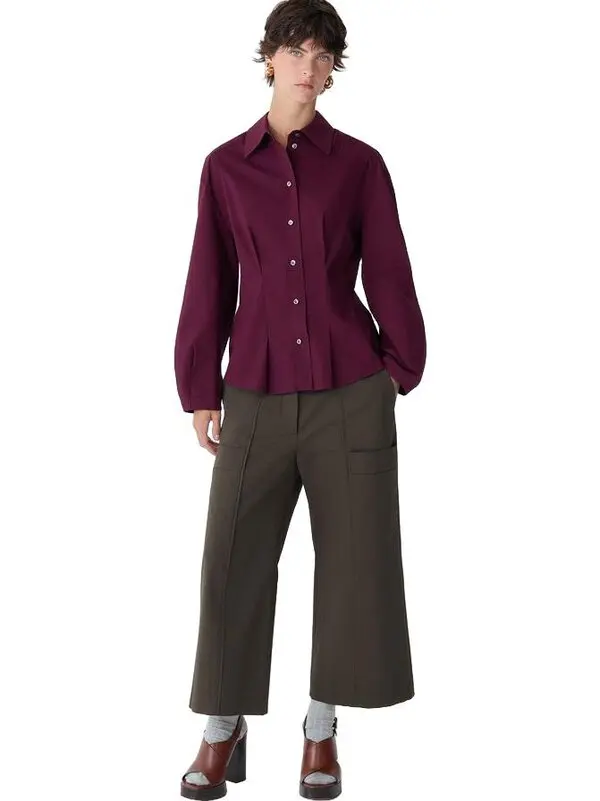 CALLAS MILANO Lucia Lantern Sleeve Shirt - Purple