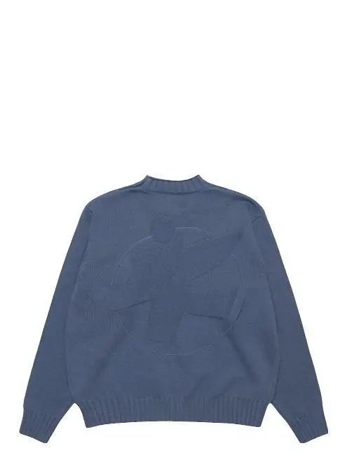 StÜssy Surfman Mock Sweater - Washed Blue