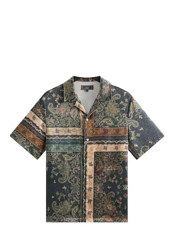 Kith Panelled Bandana Thompson Camp Collar Shirt - Stadium