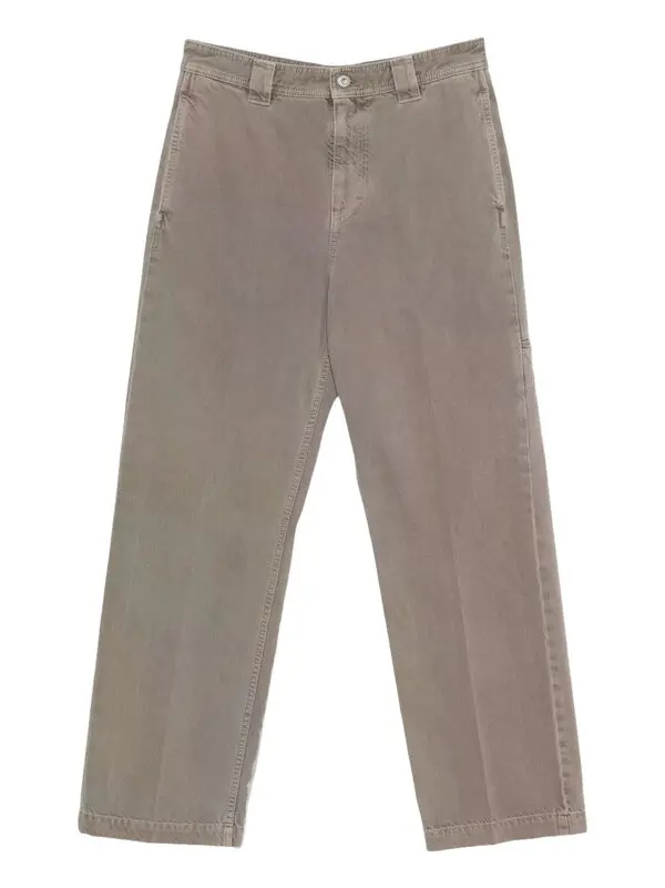 FERRAGAMO Straight-leg Trousers - Brown
