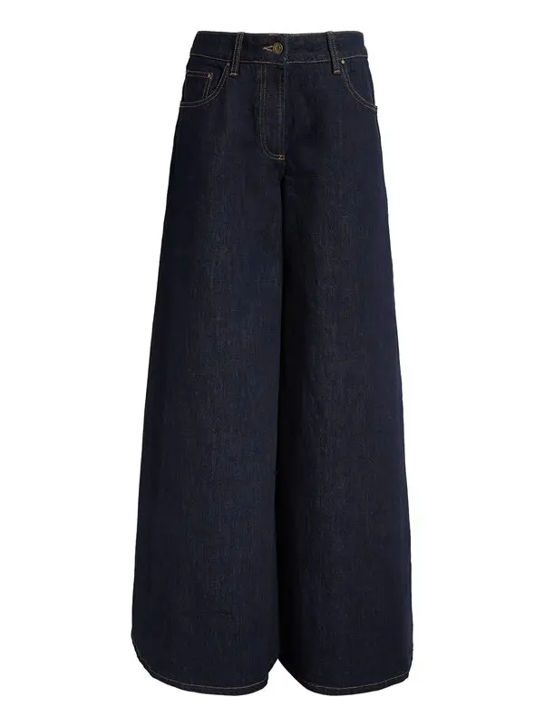 A.W.A.K.E. Mode Wide-leg Jeans - Blue